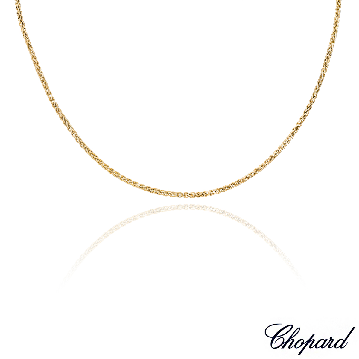 Chopard Yellow Gold 2mm Wheat Chain | Rich Diamonds